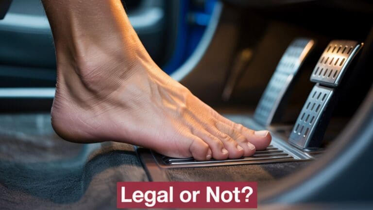 Is It Against The Law To Drive Barefoot? Risks & Insurance Impact Explained